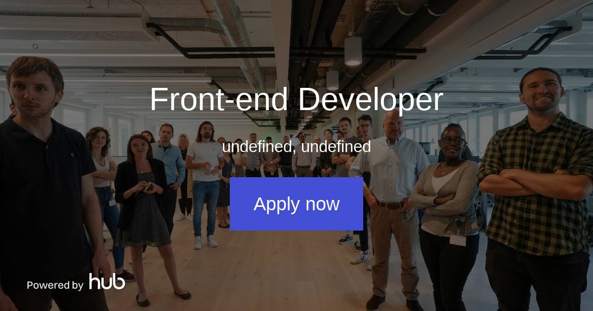 The Hub | Front-end Developer | Queue-it