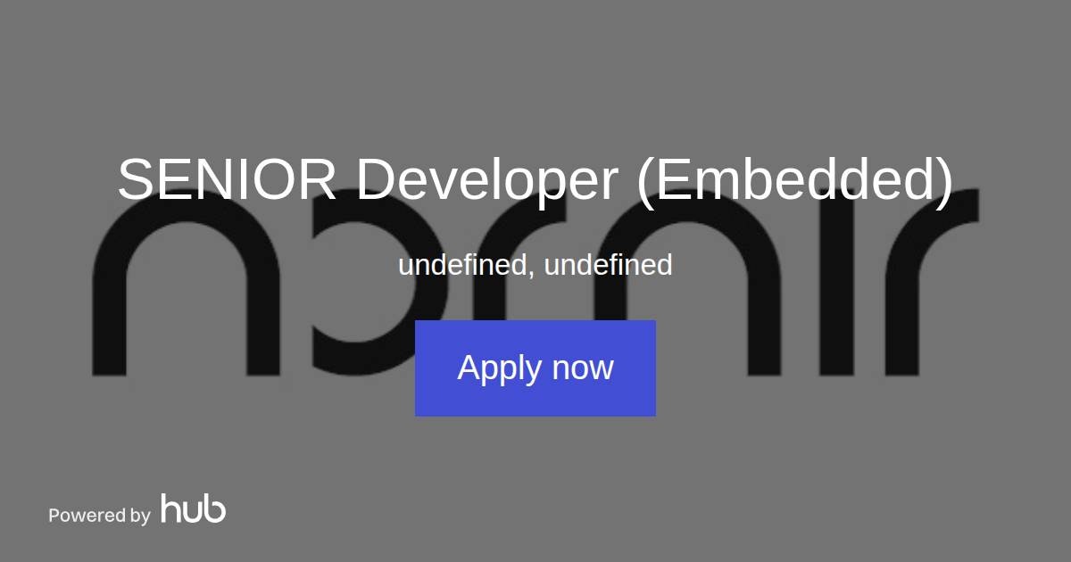 The Hub | SENIOR Developer (Embedded) | Nornir
