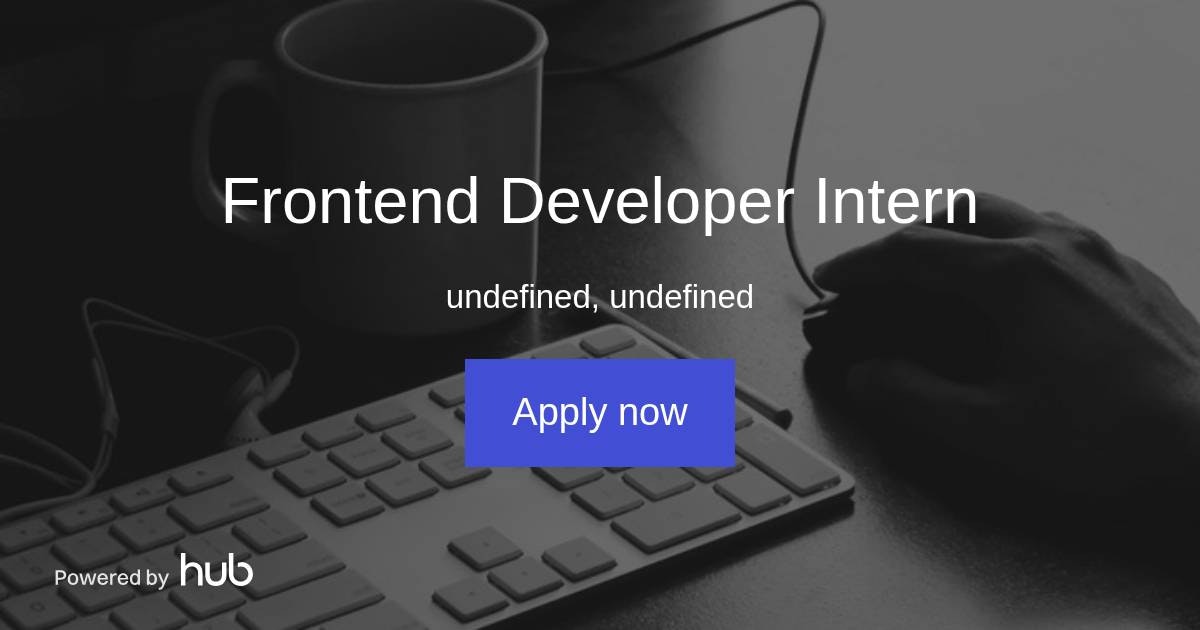 The Hub | Frontend Developer Intern | WWAIT (Why Wait)