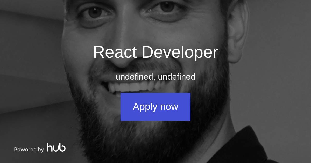 The Hub | React Developer | CMP Company ApS
