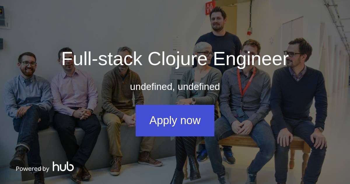 The Hub | Full-stack Clojure Engineer | Ardoq