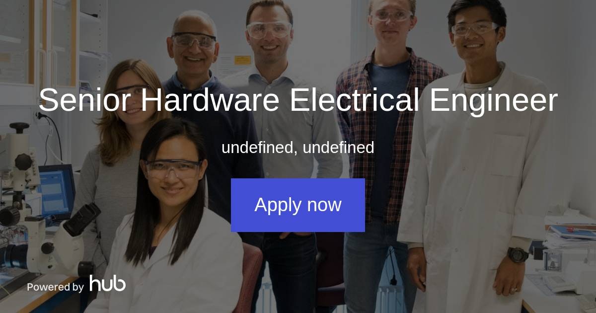 The Hub | Senior Hardware Electrical Engineer | GlucoSet AS