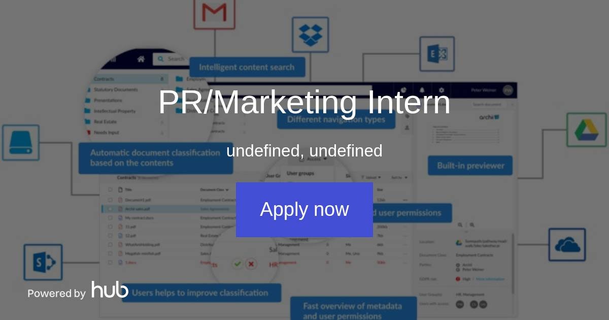 The Hub | PR/Marketing Intern | Archii