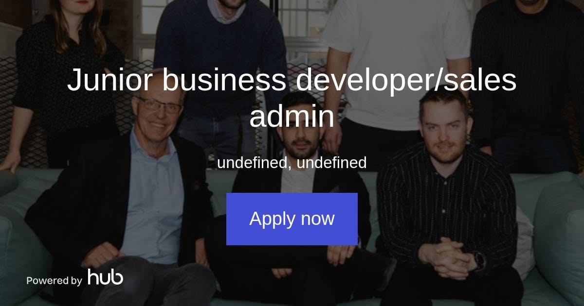 The Hub | Junior business developer/sales admin | Virkesbörsen