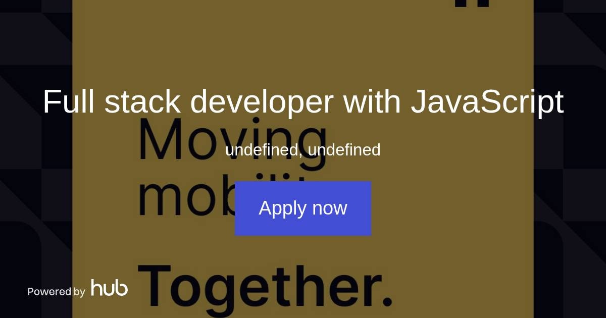 The Hub | Full stack developer with JavaScript | TraffiTech
