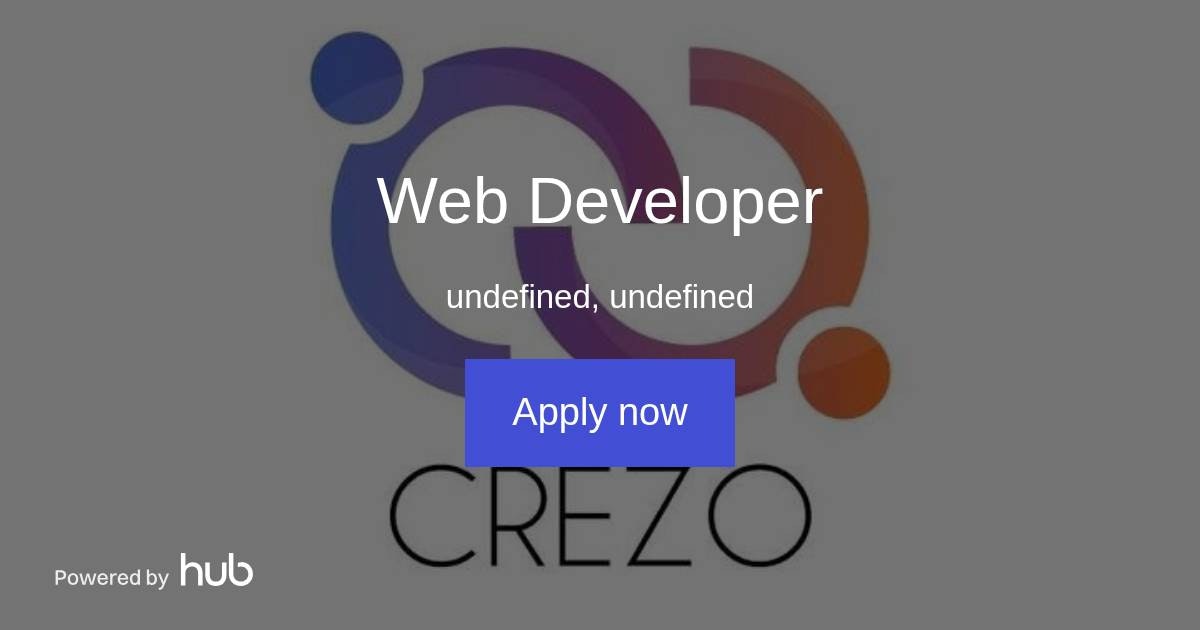 The Hub | Web Developer | CREZO