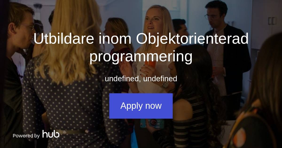 The Hub | Utbildare inom Objektorienterad programmering | ZoCom