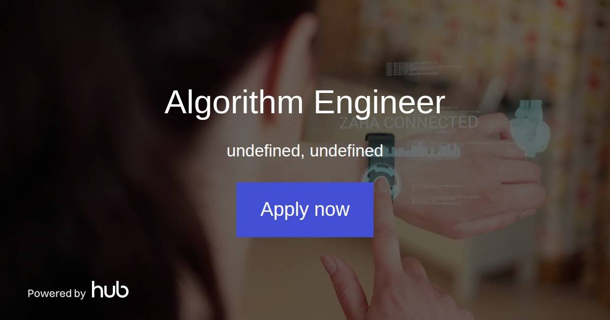 The Hub | Algorithm Engineer | B-Secur