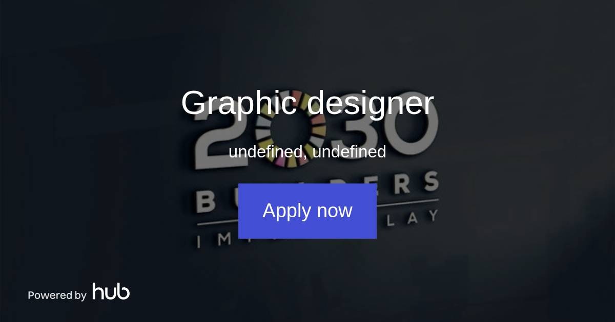 The Hub | Graphic designer | 2030 Builders
