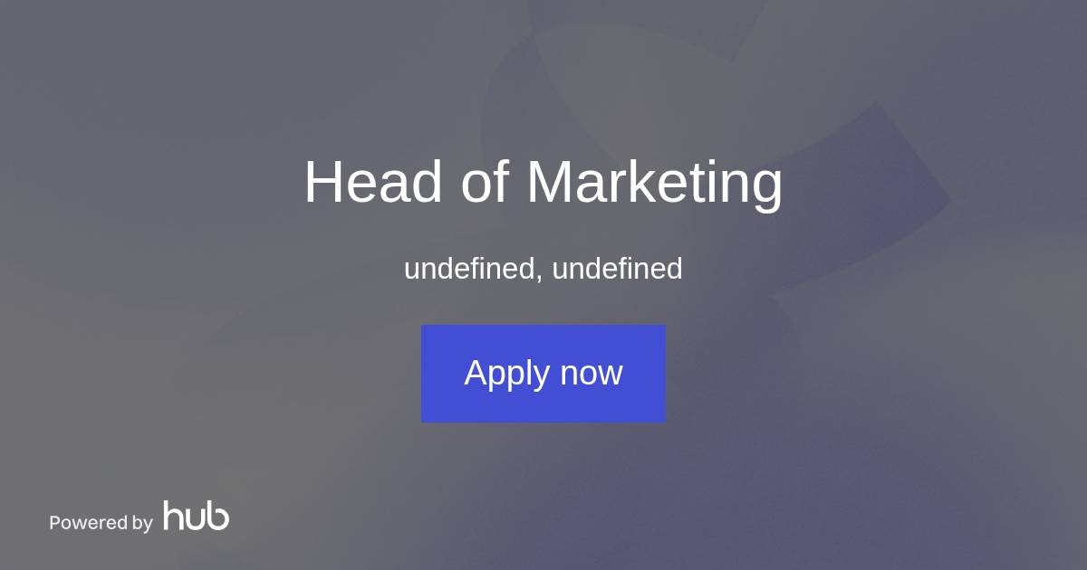 The Hub | Head of Marketing | Superb