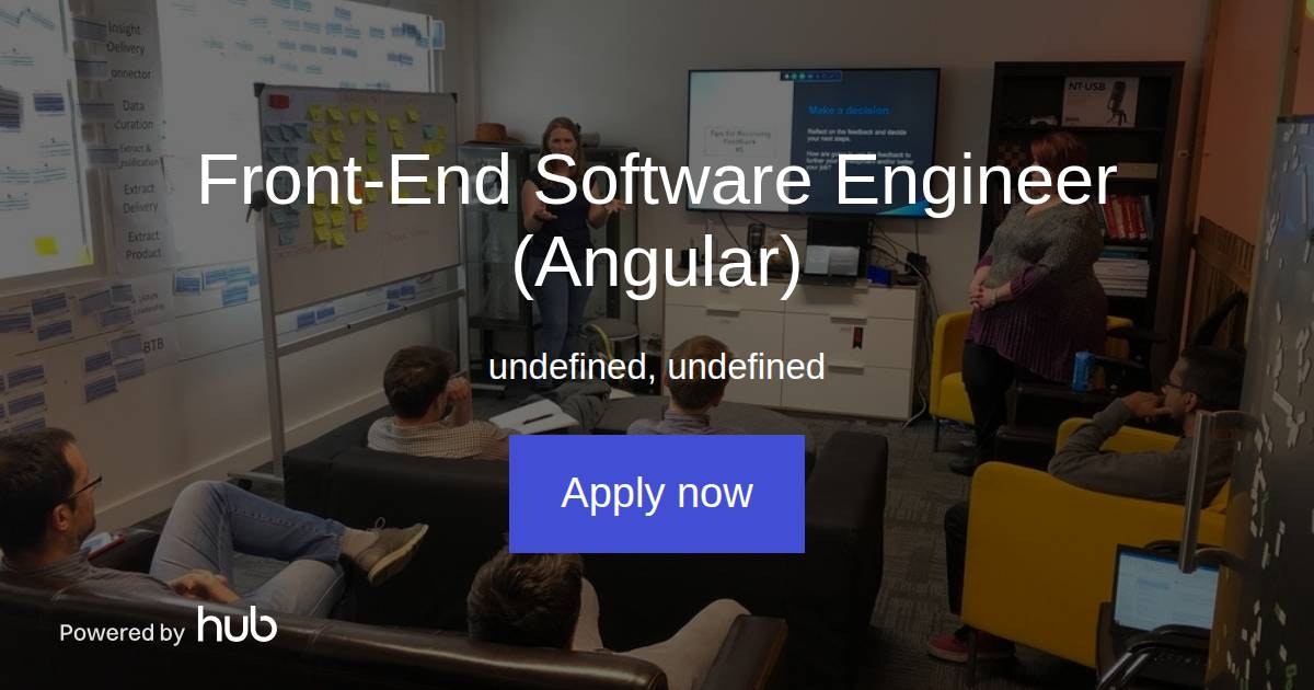 The Hub | Front-End Software Engineer (Angular) | iManage LLC