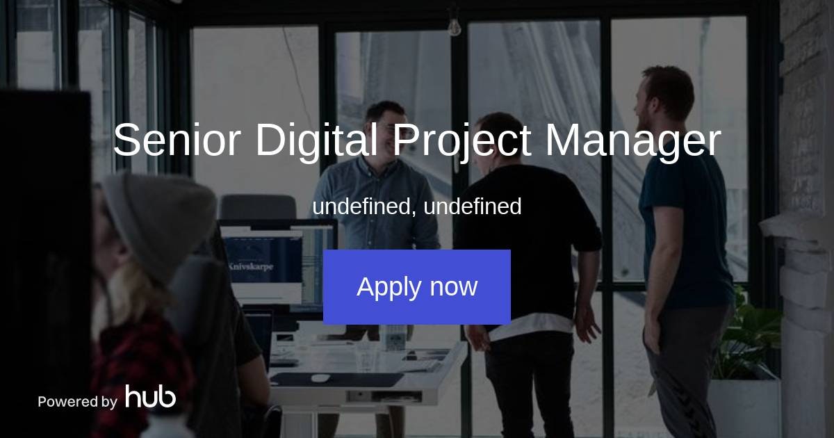 The Hub | Senior Digital Project Manager | Abtion