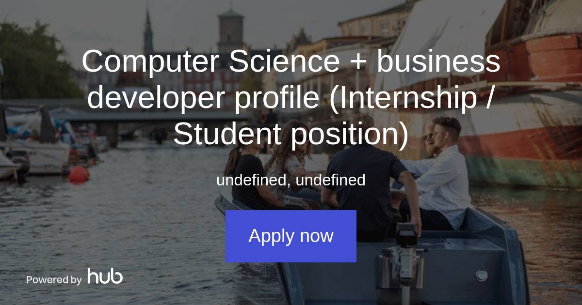 The Hub | Computer Science + business developer profile (Internship ...