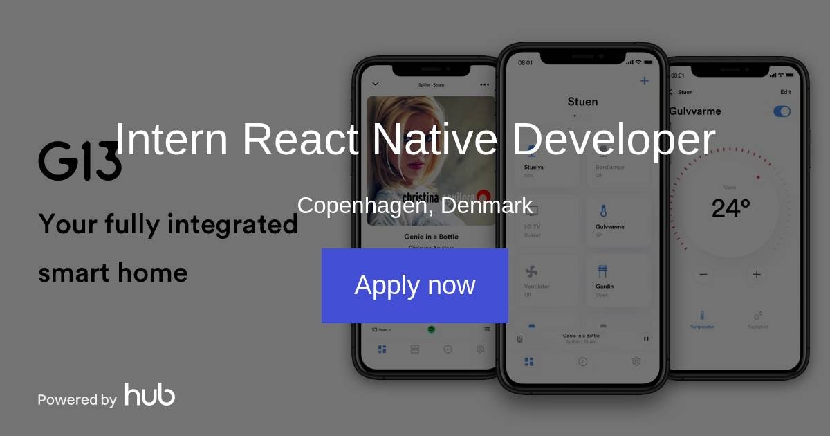The Hub | Intern React Native Developer | G13