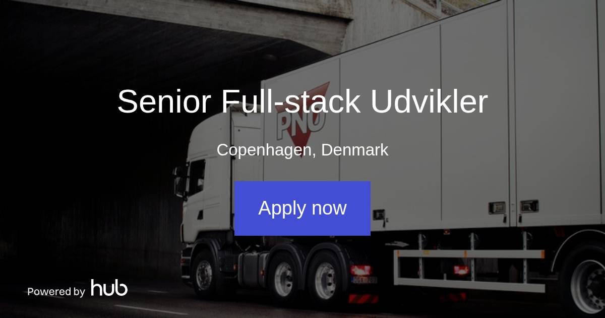 The Hub | Senior Full-stack Udvikler | PNO Ventures