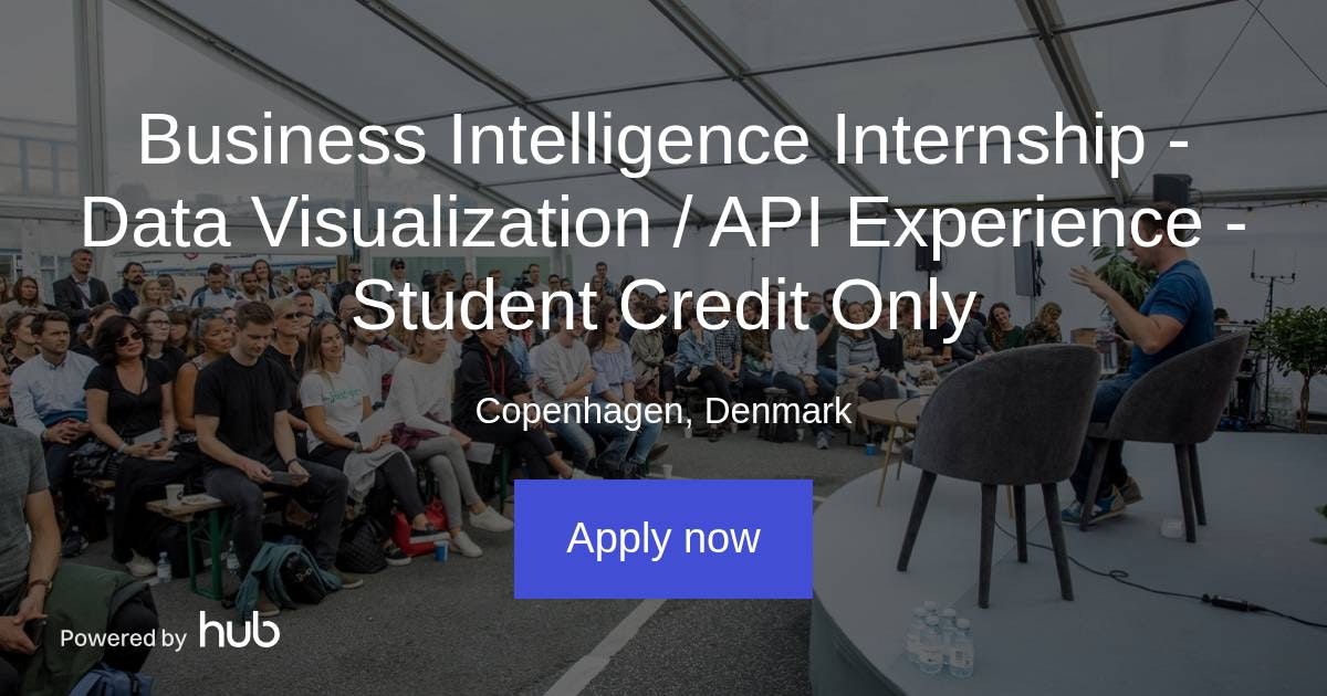The Hub | Business Intelligence Internship - Data Visualization / API ...