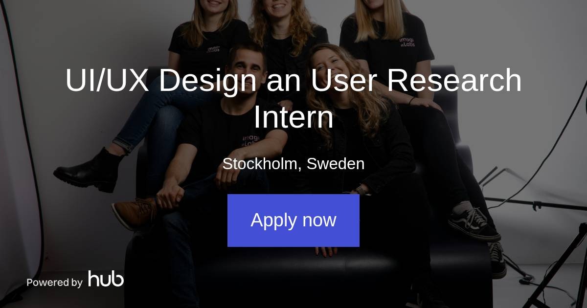 The Hub | UI/UX Design an User Research Intern | imagiLabs