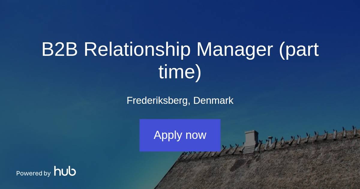 The Hub | B2B Relationship Manager (part time) | Fairkredit
