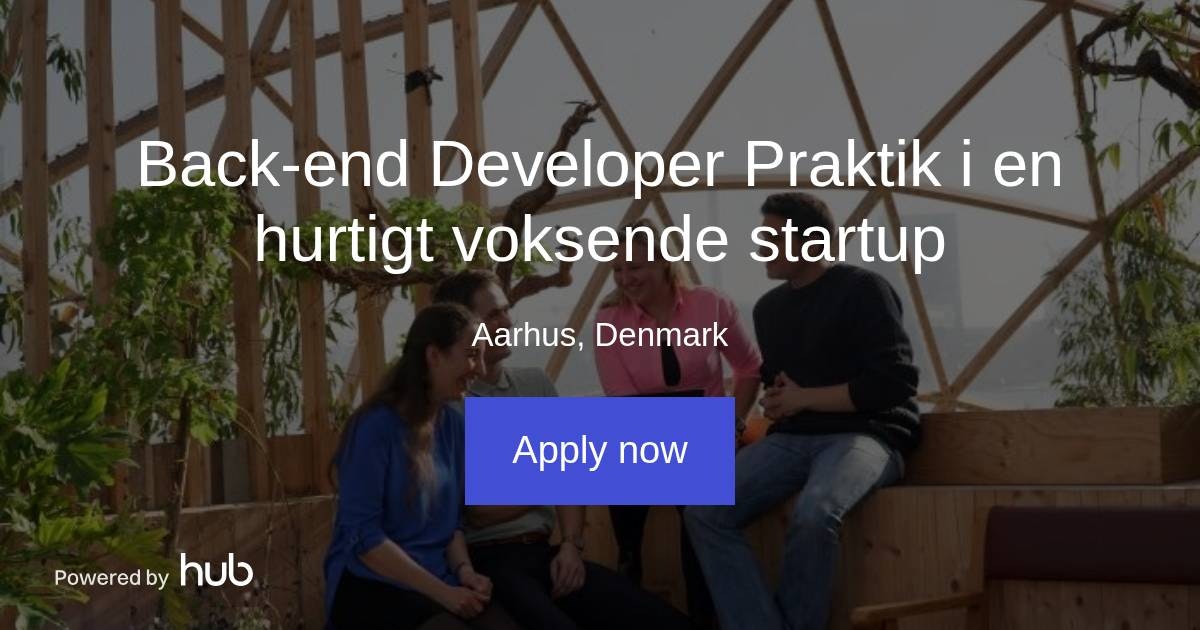 The Hub | Back-end Developer Praktik i en hurtigt voksende startup | ParkShare