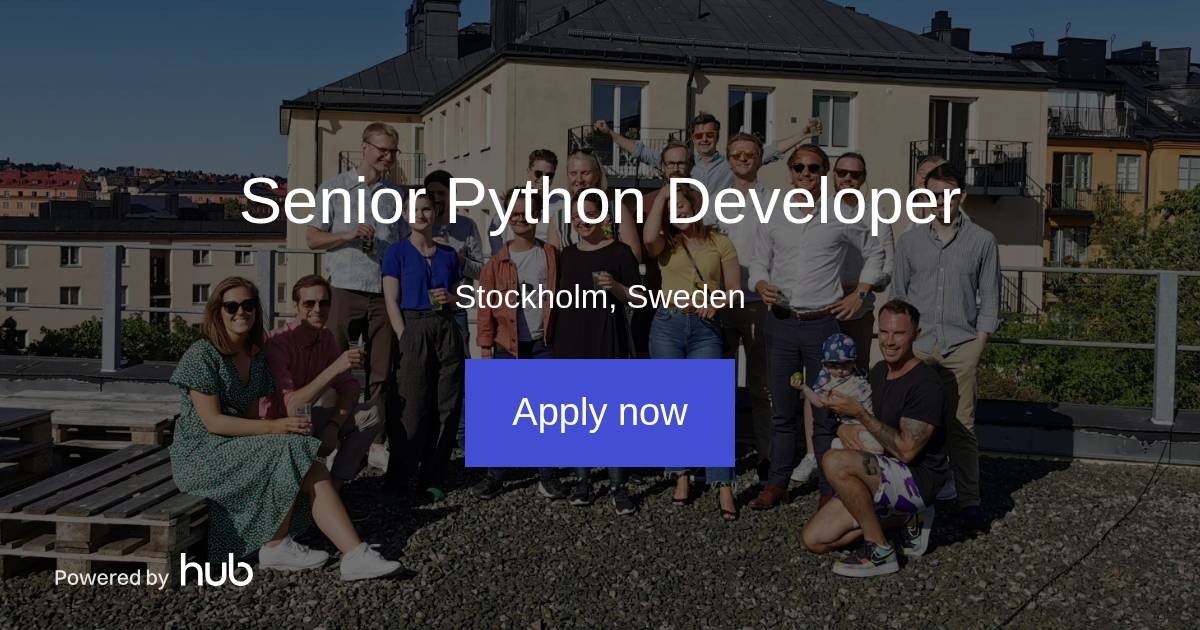 The Hub | Senior Python Developer | VNTRS