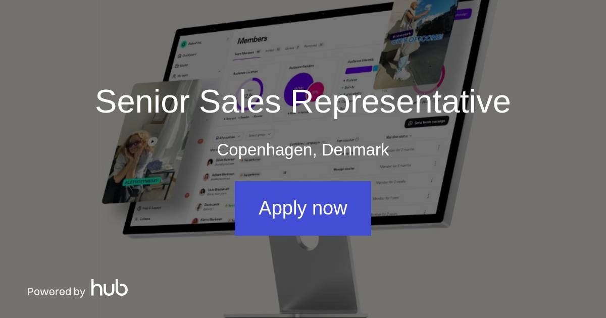 The Hub | Senior Sales Representative | Dreaminfluence