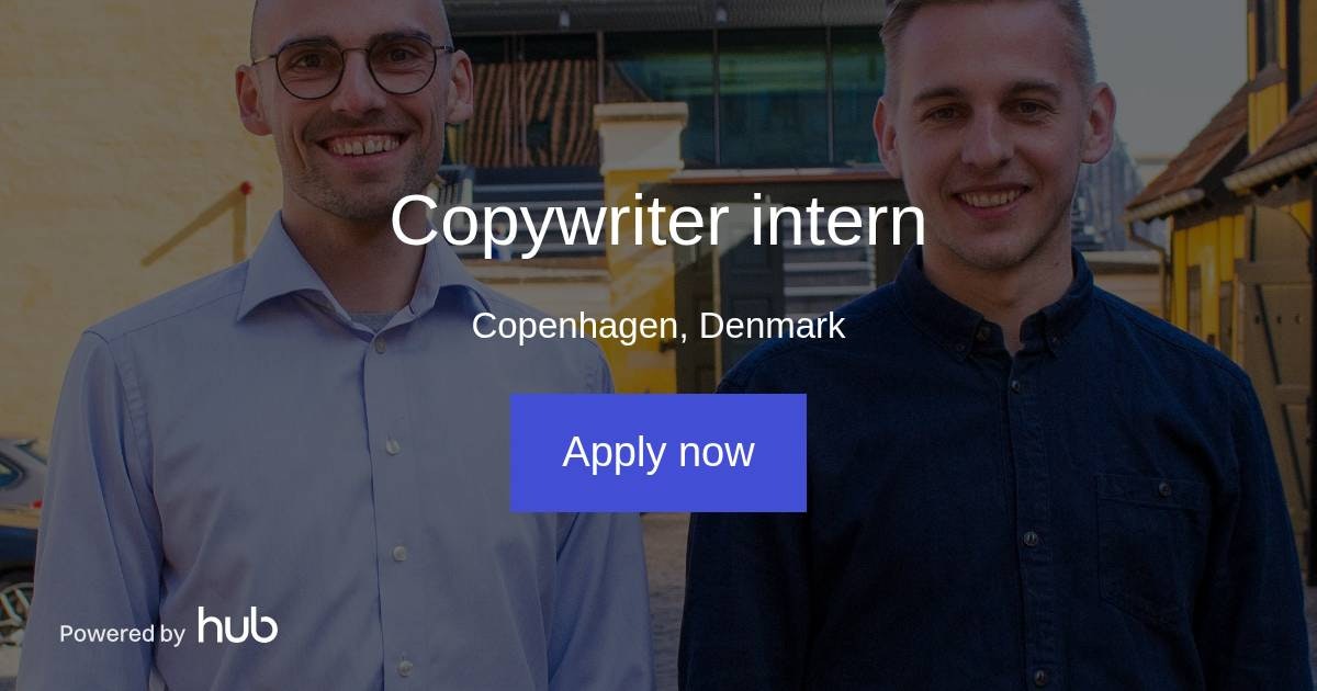 The Hub | Copywriter intern | Coastgrass