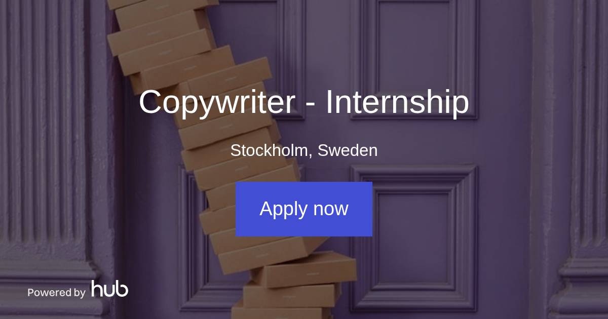 The Hub | Copywriter - Internship | Returbo AB