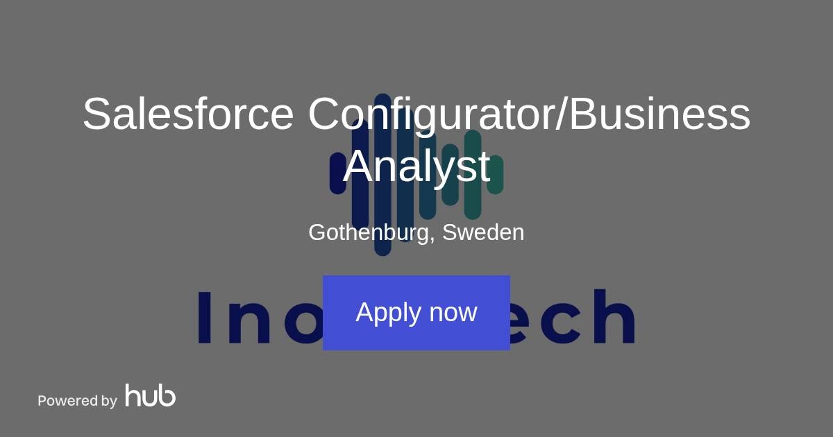 The Hub | Salesforce Configurator/Business Analyst | InovoTech Solutions
