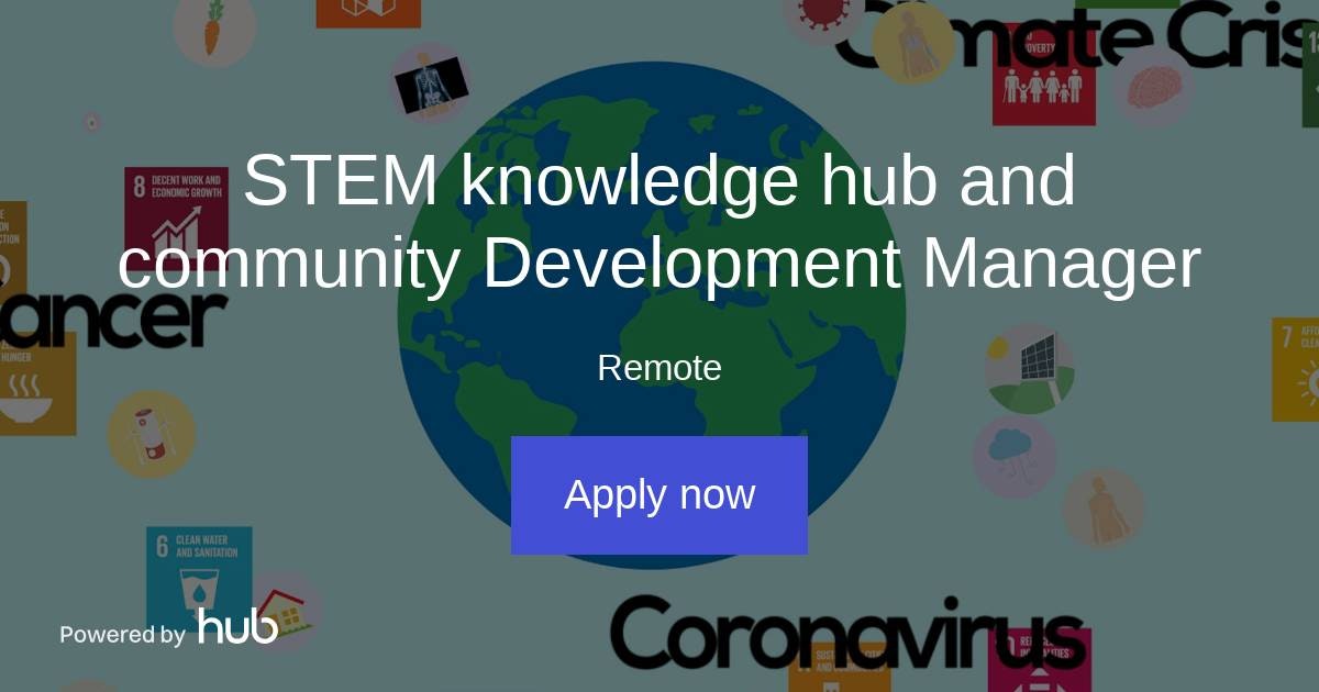 The Hub | STEM knowledge hub and community Development Manager | Humanitrack