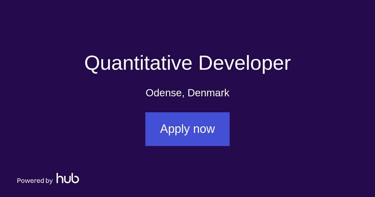 The Hub | Quantitative Developer | Fortitudo Technologies