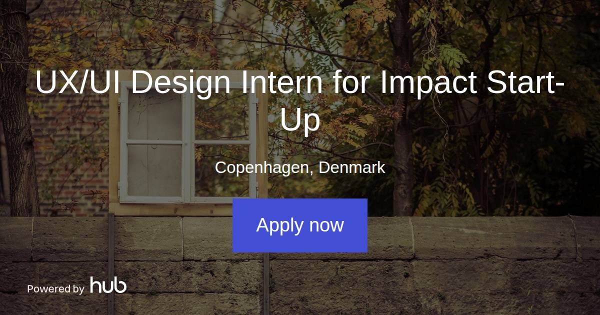 The Hub | UX/UI Design Intern for Impact Start-Up | Hera&Me