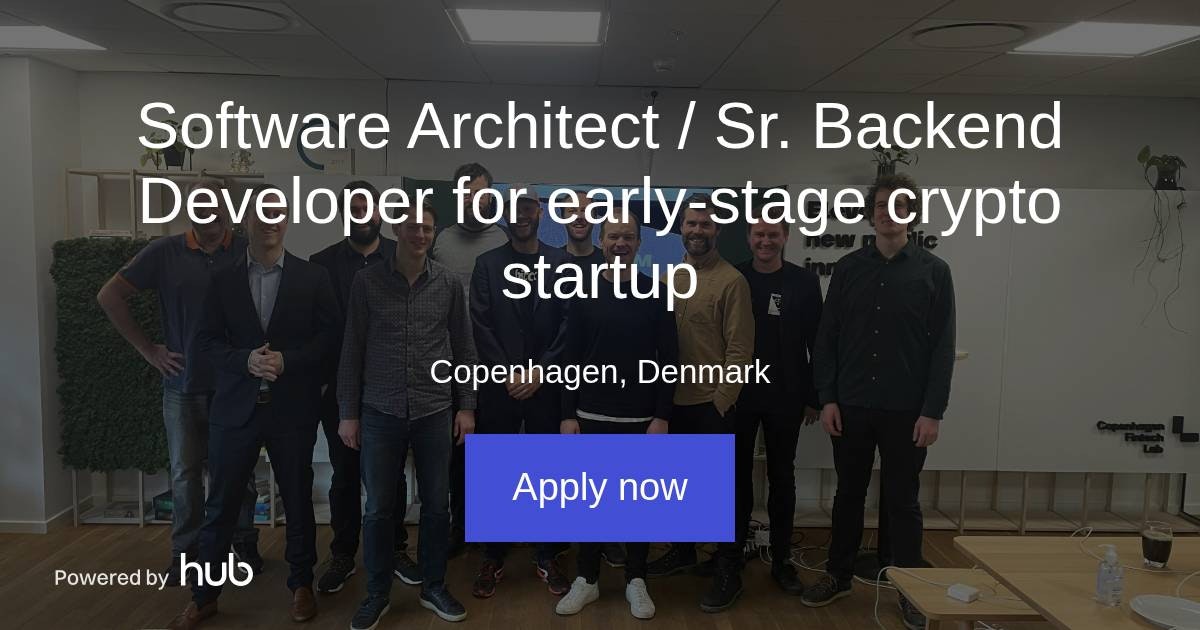 The Hub | Software Architect / Sr. Backend Developer for early-stage ...
