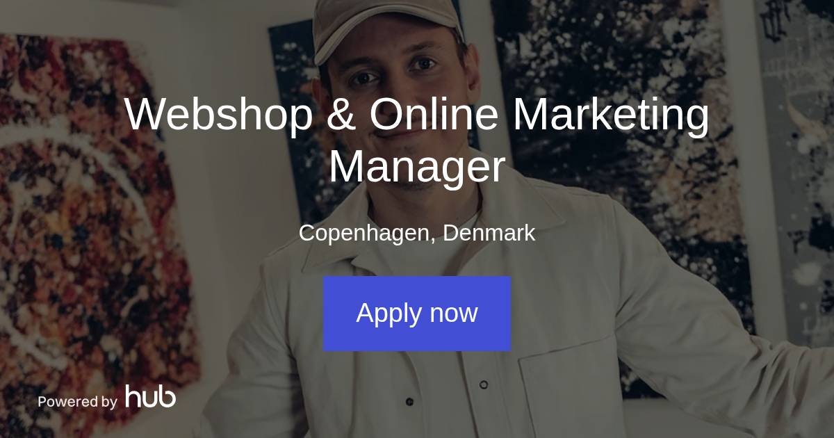 The Hub | Webshop & Online Marketing Manager | Jacob Lund Art