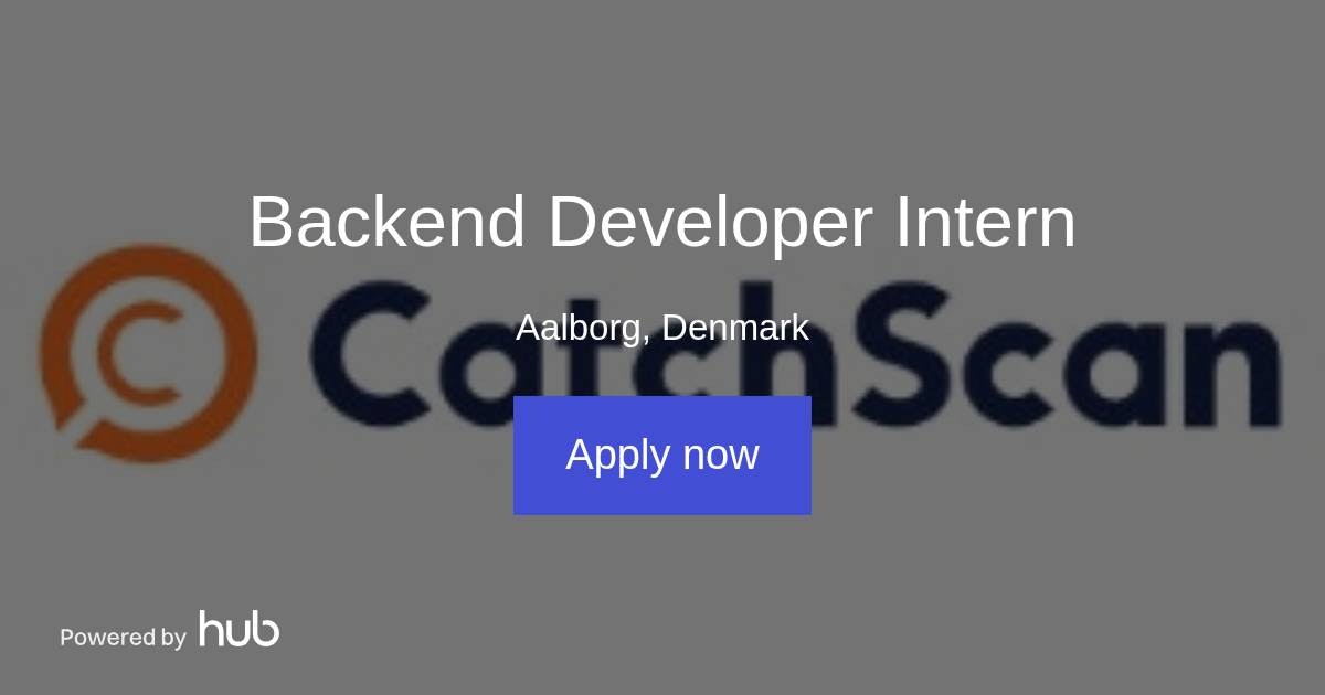 The Hub | Backend Developer Intern | CatchScan