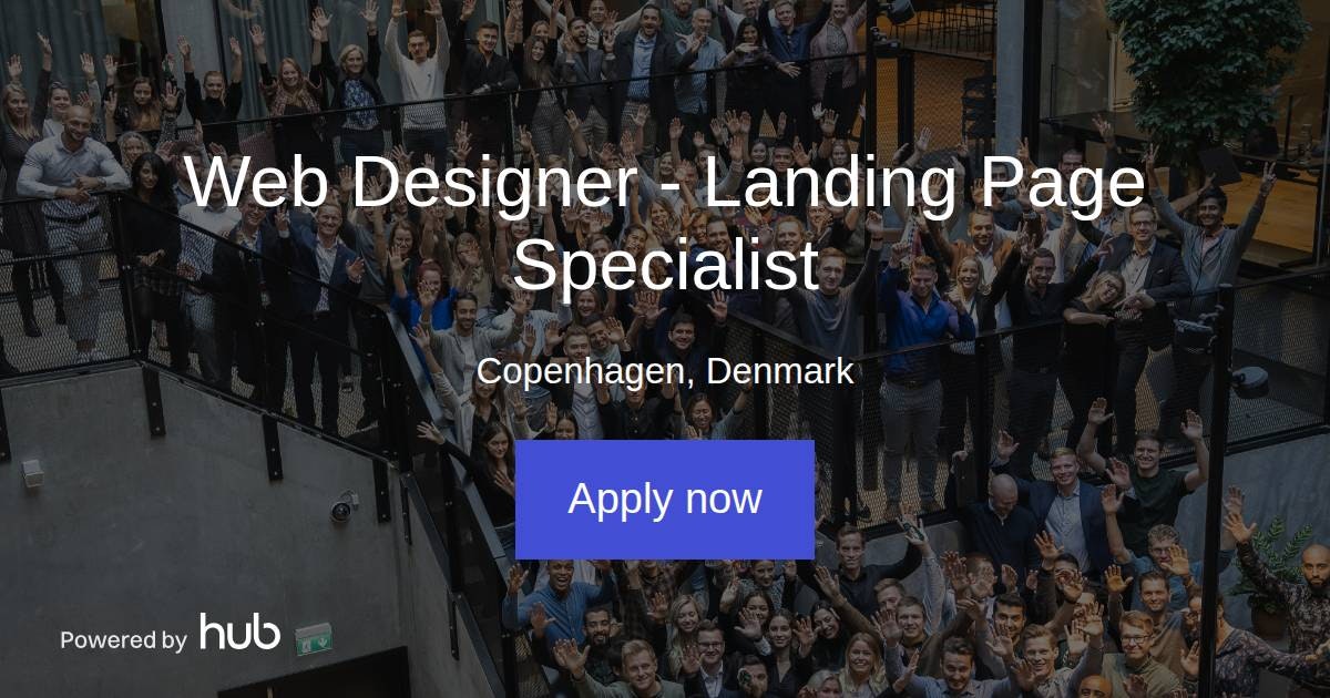 The Hub | Web Designer - Landing Page Specialist | Lenus