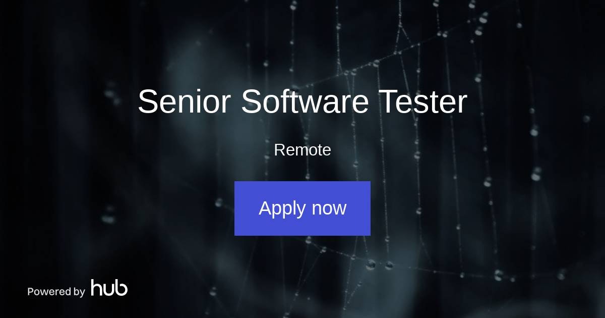 The Hub | Senior Software Tester | iconicchain