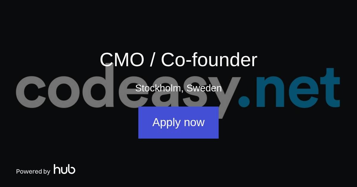 The Hub | CMO / Co-founder | CodeEasy