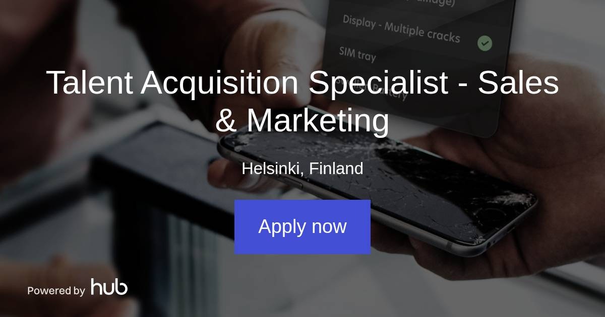 The Hub | Talent Acquisition Specialist - Sales & Marketing | Fixably Oy