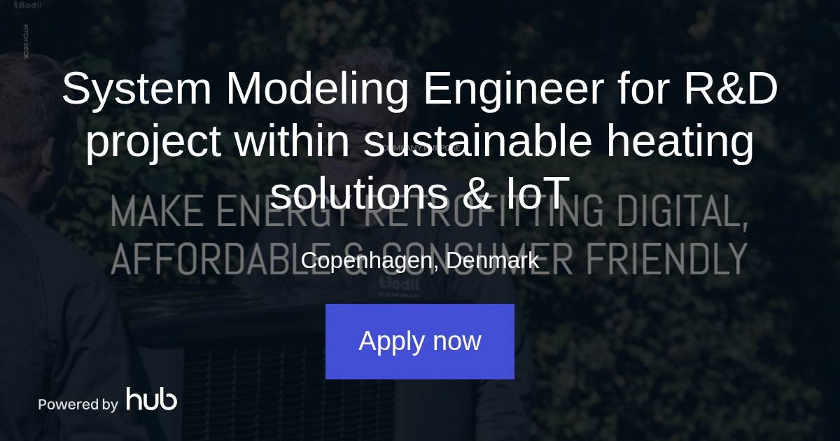 The Hub | System Modeling Engineer for R&D project within sustainable ...