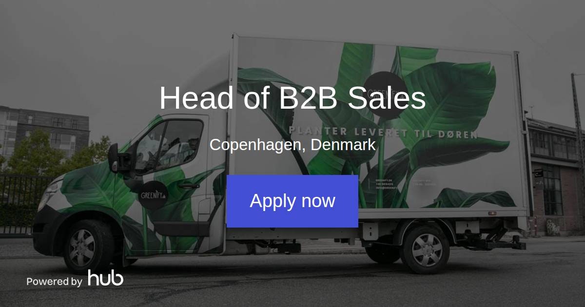 The Hub | Head of B2B Sales | GREENIFY
