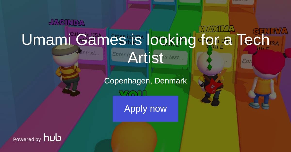 The Hub | Umami Games is looking for a Tech Artist | Umami Games