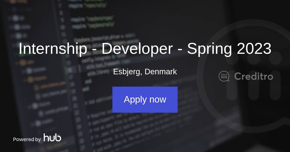 The Hub | Internship - Developer - Spring 2023 | Visma Creditro A/S