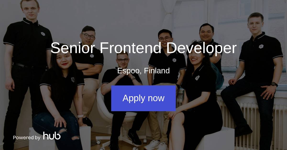 The Hub | Senior Frontend Developer | Reactron Technologies Ltd