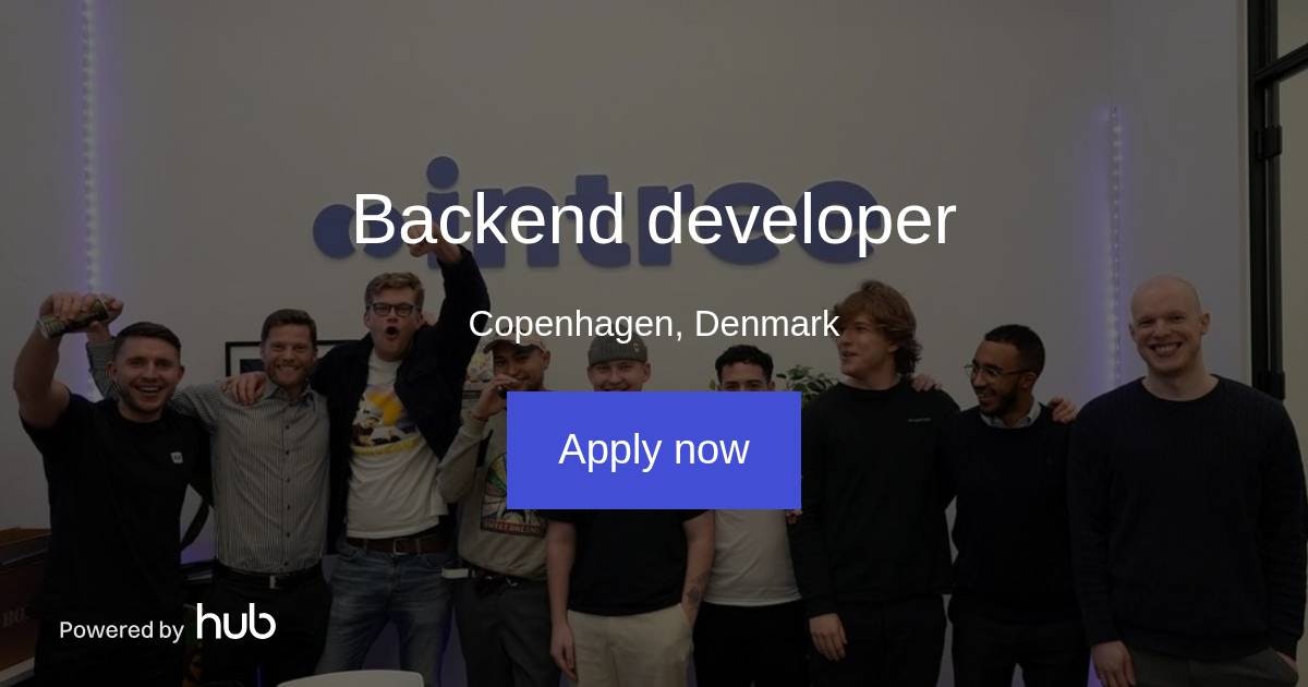 The Hub | Backend developer | Intree