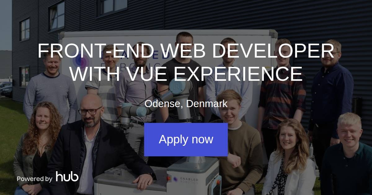 The Hub | FRONT-END WEB DEVELOPER WITH VUE EXPERIENCE | Enabled Robotics