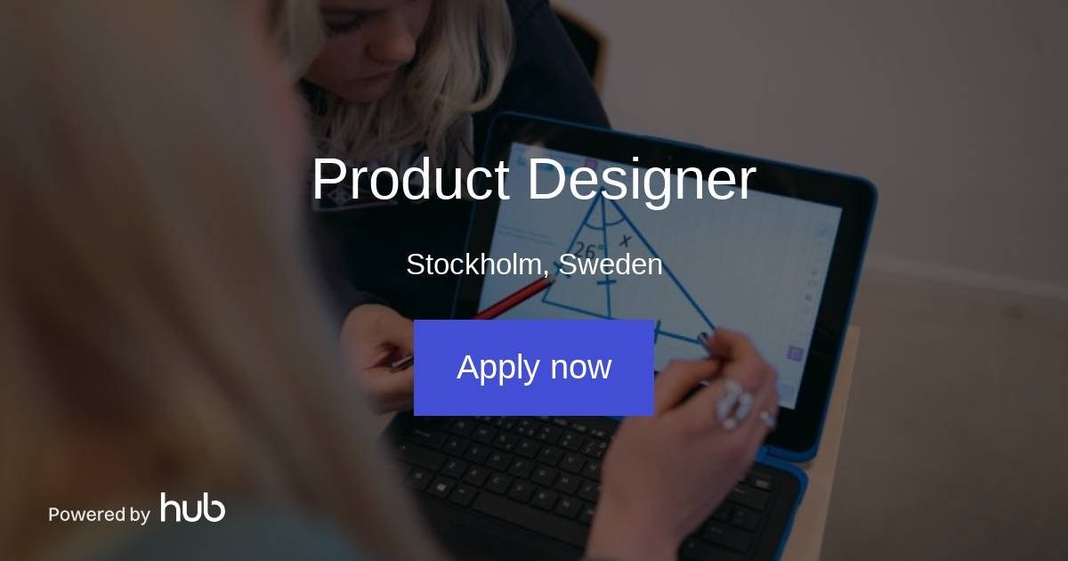 The Hub | Product Designer | Magma Math / Matteappen (Radish AB)