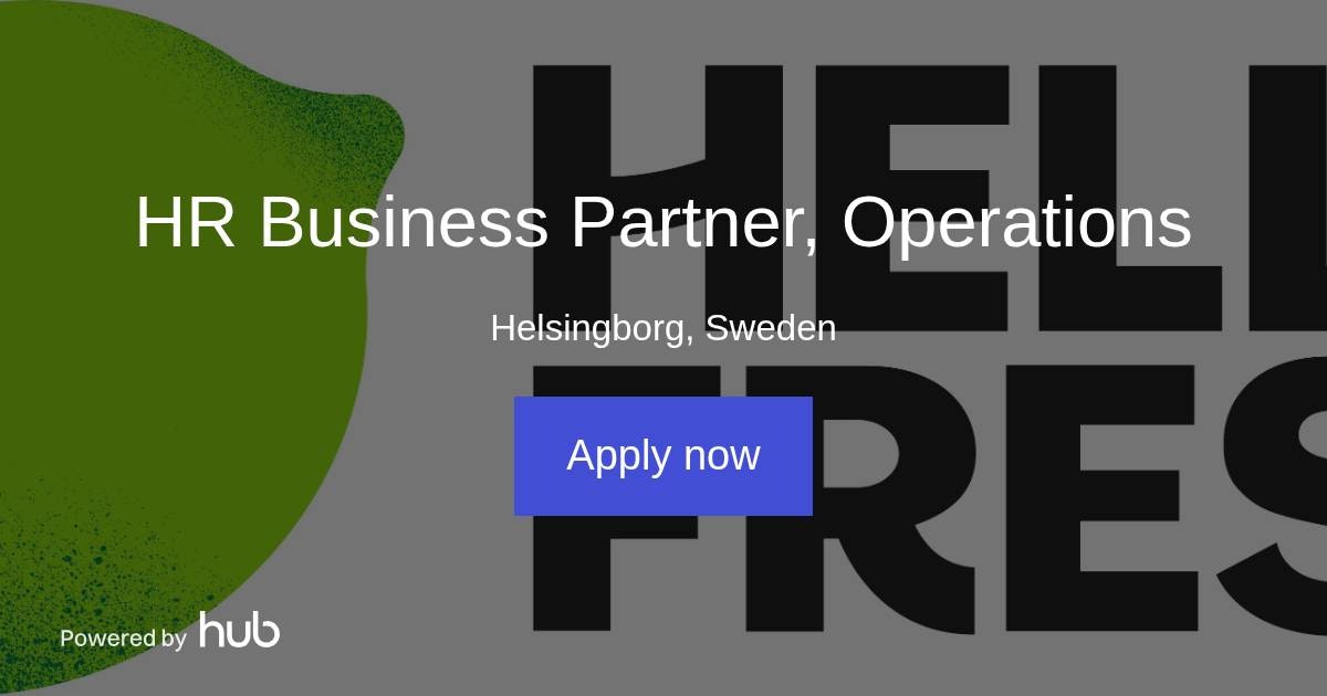 The Hub | HR Business Partner, Operations | HelloFresh Nordics