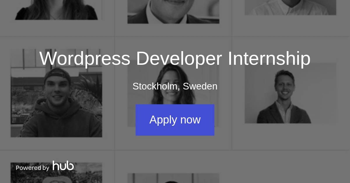 The Hub | Wordpress Developer Internship | Hopen Internships