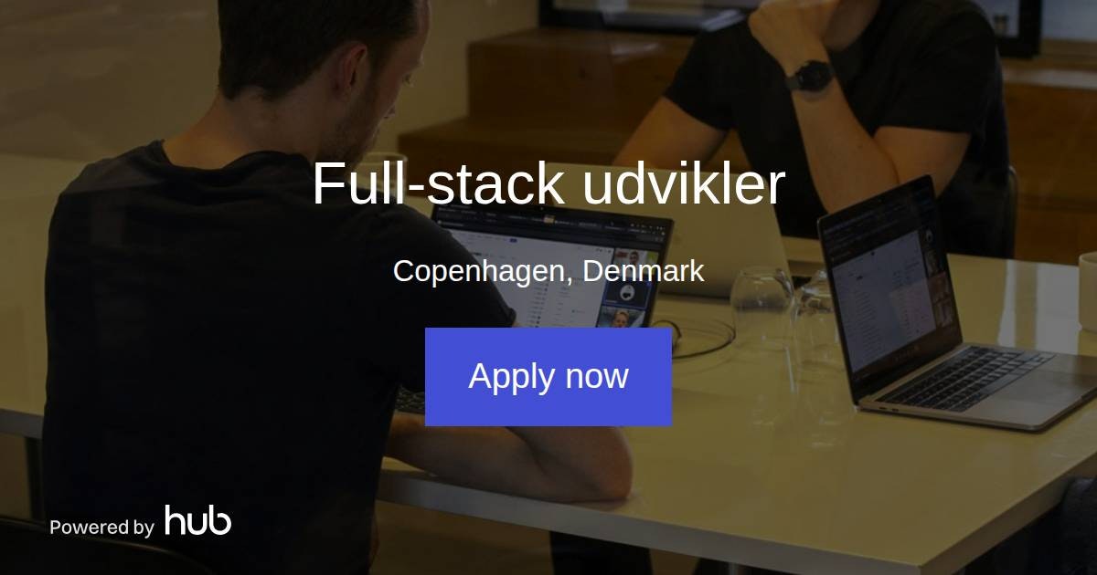 The Hub | Full-stack udvikler | MinEjendom