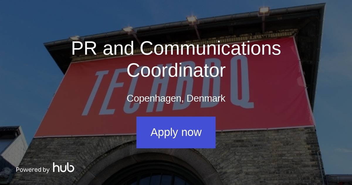 The Hub | PR and Communications Coordinator | TechBBQ